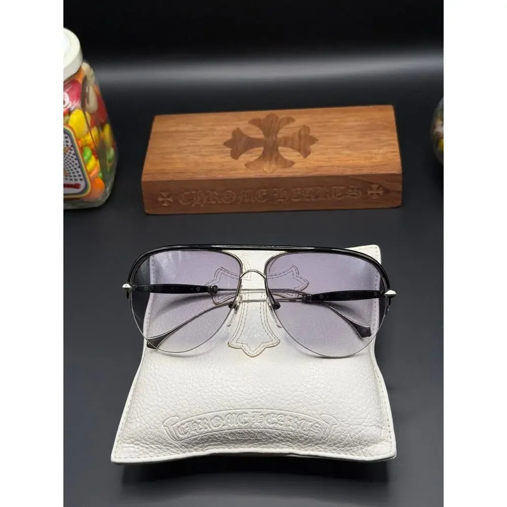 Chrome Hearts | Accessories | Chrome Hearts Spanked Aviator Sunglasses ...